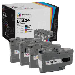 4-Cartridge Bulk Set For Brother LC404 Ink - InkCartridges