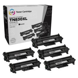 Compatible Brother TN830XL High Yield Black Toner 5-Pack - InkCartridges