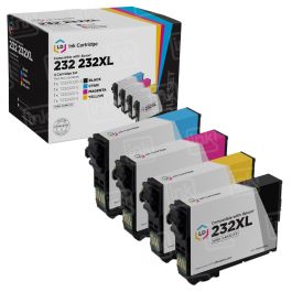 Remanufactured Epson 232XL HY Black & 232 CMY Set of 4 - InkCartridges