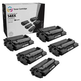 Comp HP 148X HY Black Toner Cartridge 5-Pack - InkCartridges